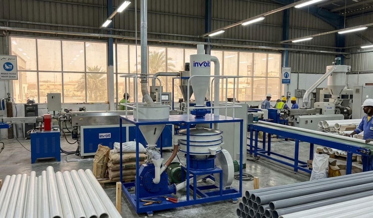 PVC Pipe Recycling Pulverizer Machine Exporter to UAE